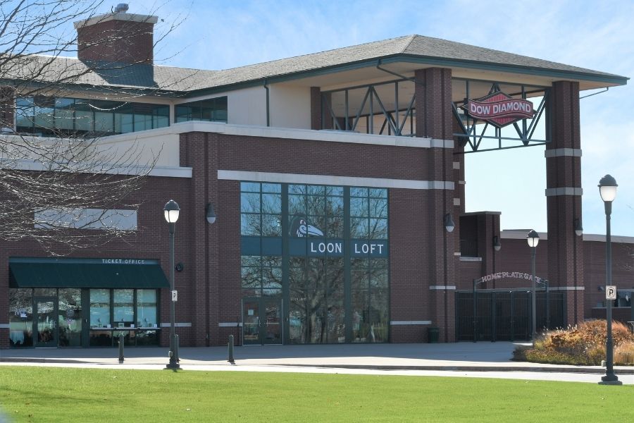 Dow Diamond Stadium Masonry in Midland MI by Boettcher